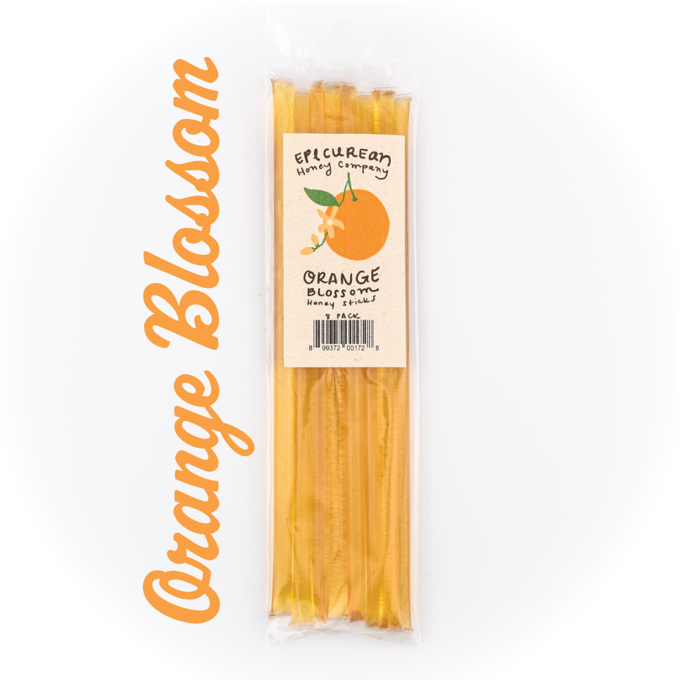 Orange Blossom Honey Stick 8-Pack – HollowTreeHoney